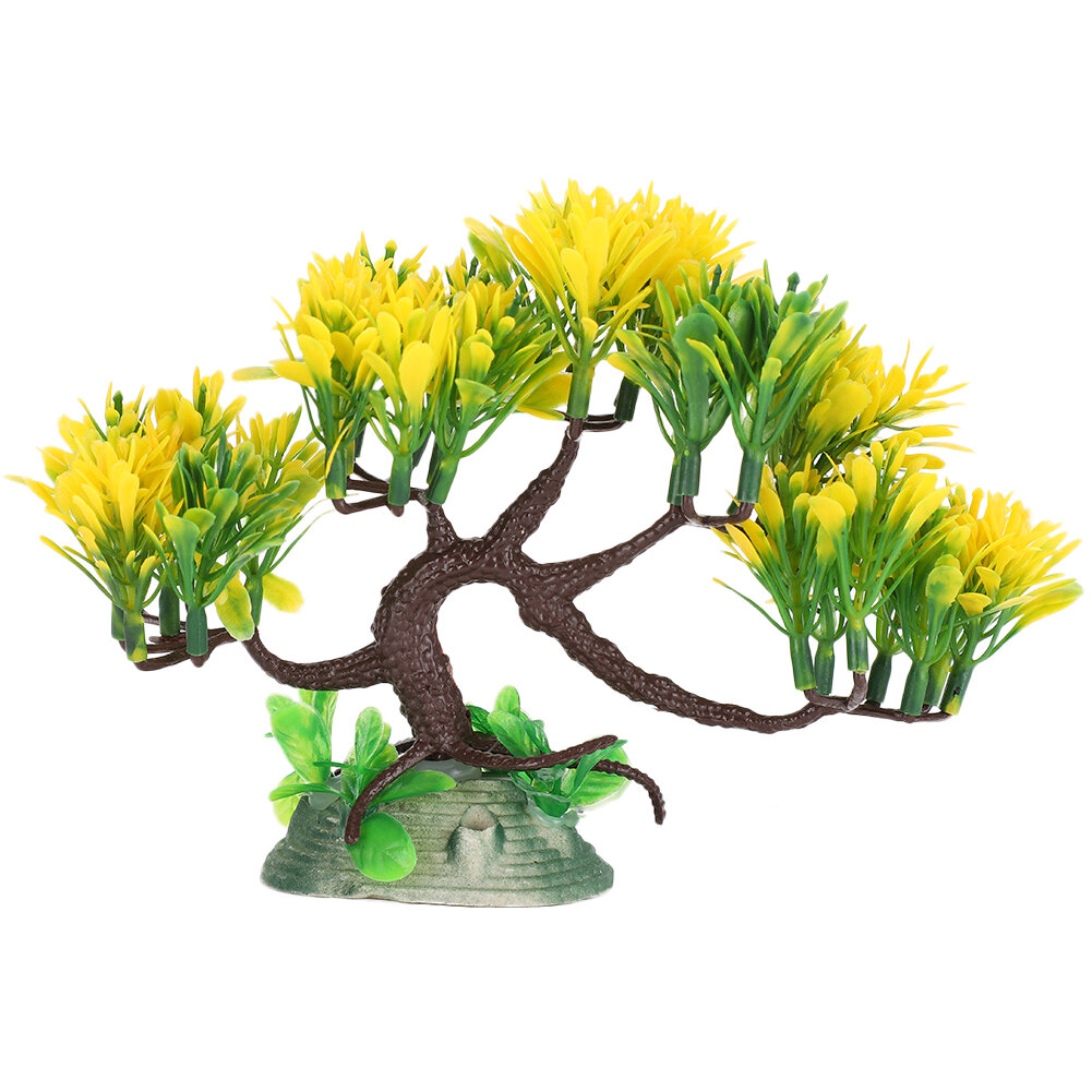 Искусственные зеленые водоросли, яркие водные растения, украшения для аквариума (Q‑S015B)