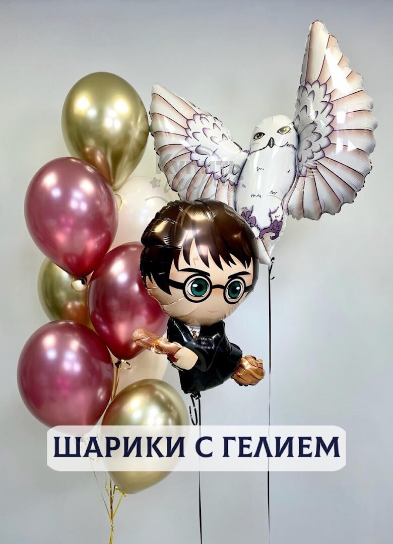 Воздушные шары с гелием, шарики воздушные "Гарри Поттер" №2692
