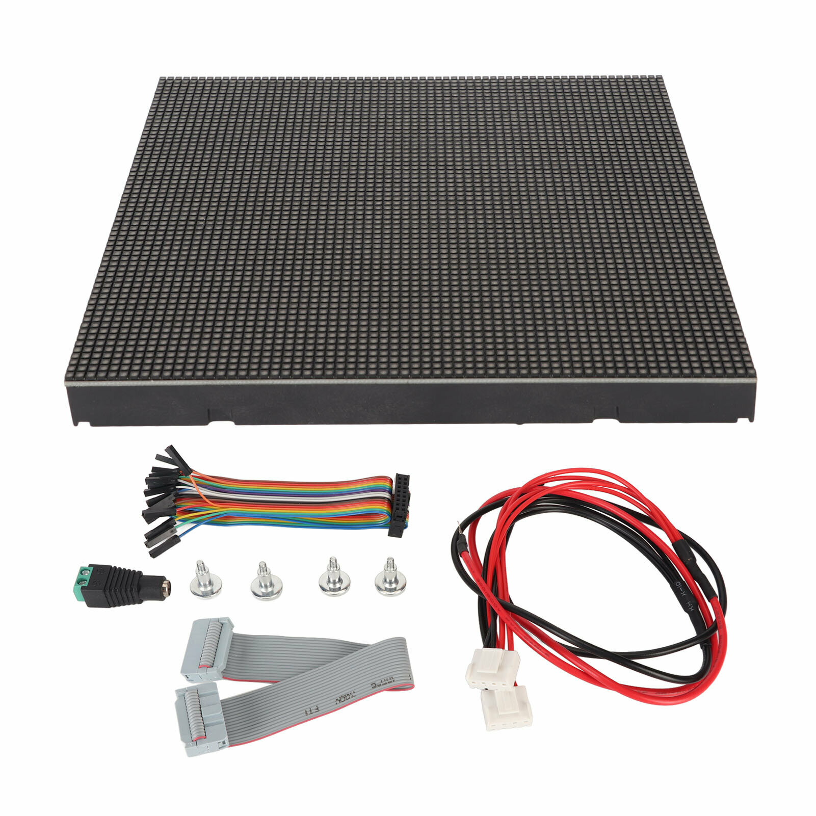 Светодиодная матричная панель 64x64 пикселя, шаг 2,5 мм, 4096 отдельных RGB-светодиодов, регулируемая яркость, полноцветный дисплей.