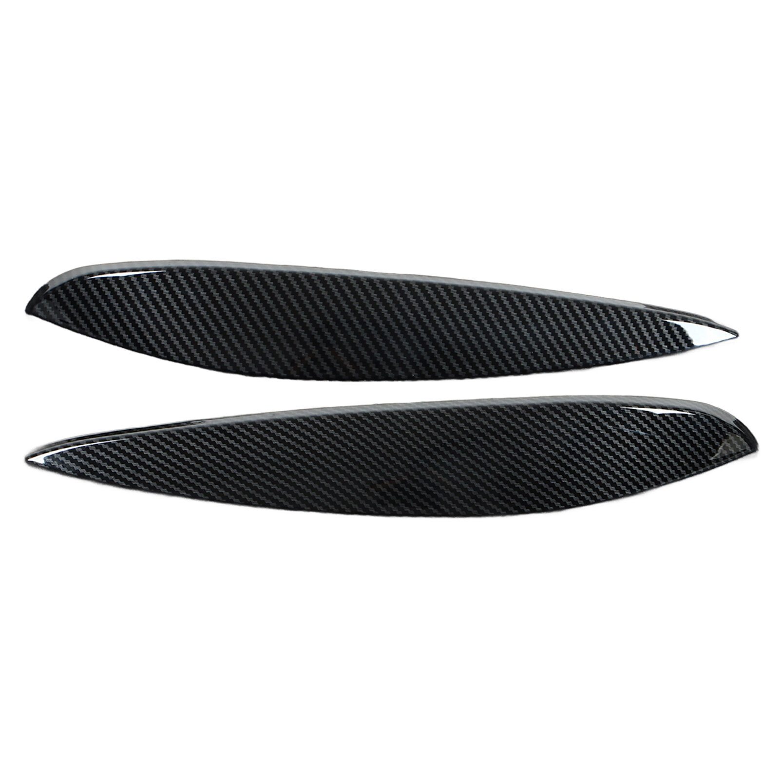 2 шт. фара бровь левая и правая сменная ABS для Benz Smart 453 Fortwo Forfour 2015‑2020 в стиле углеродного волокна