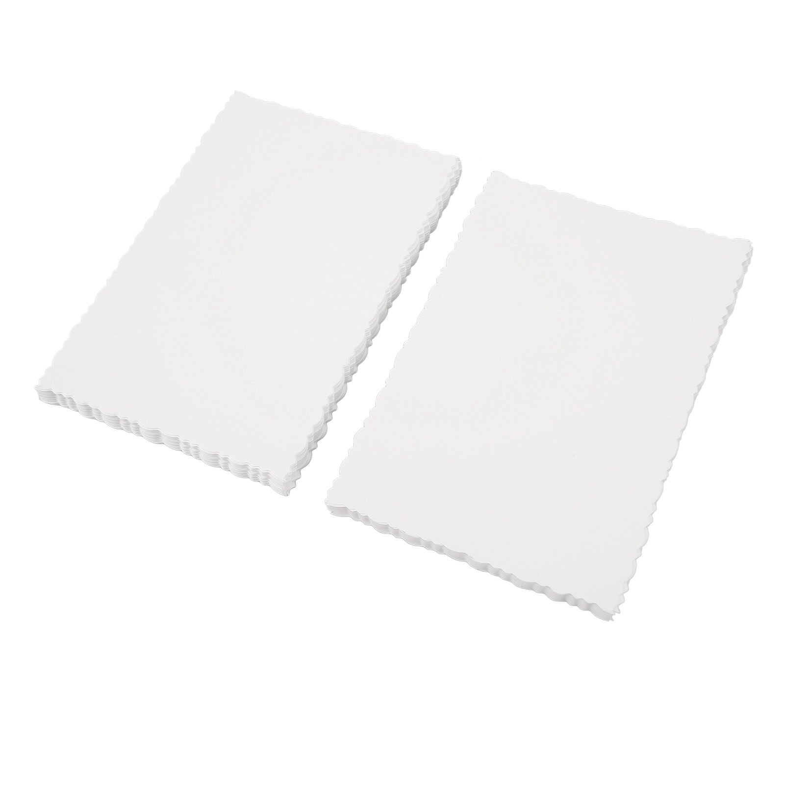 100 шт. Многоцелевой толстый картон «сделай сам», стильный простой картон для открыток, приглашений на вечеринку, поздравительных открыток, альбомов для вырезок, 15x10 см / 5,9x3,9 дюйма, 250 г/м2, белый, в упаковке