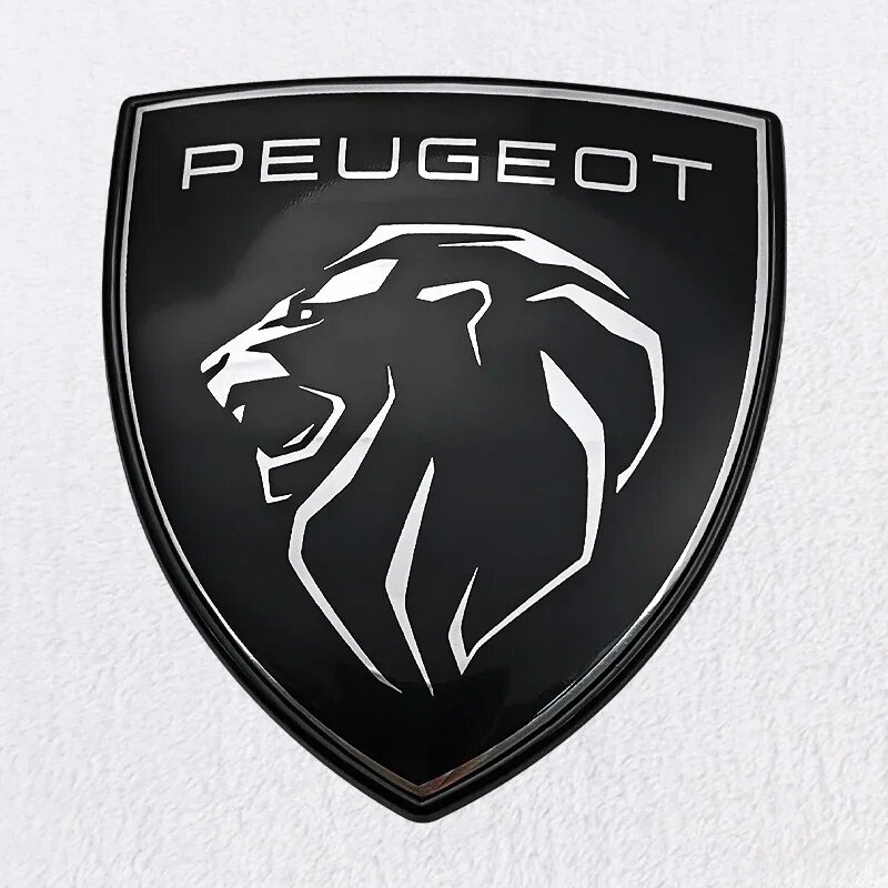 ABS автомобильный передний задний багажник, эмблема, боковые наклейки для Peugeot 108 Black, 6x6.7cm
