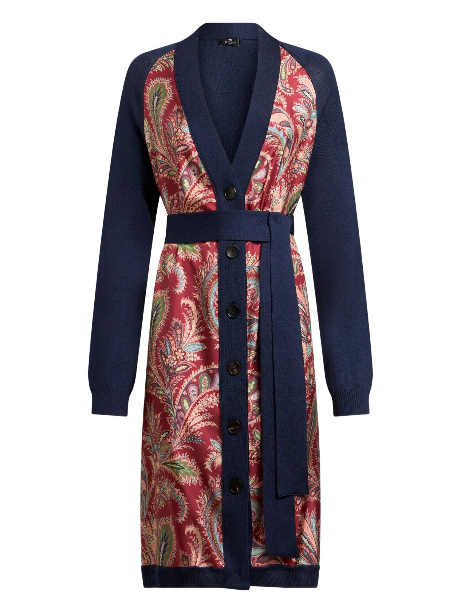 Кардиган Кардиган из смесового шелка с принтом пейсли