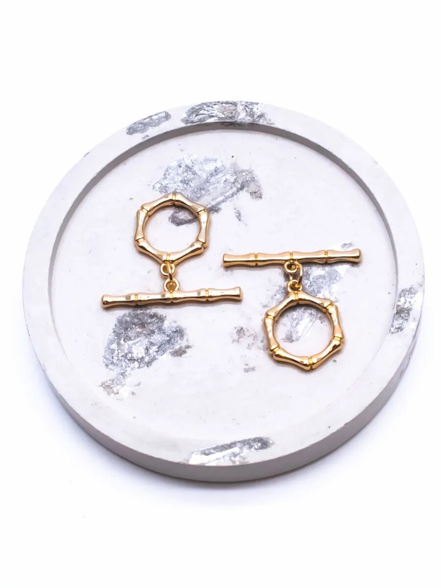 8501/2 Бамбуковая авторская застежка замок для колье хит А++