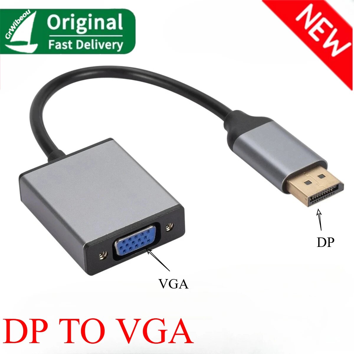 GRWIBEOU DisplayPort to VGA адаптер