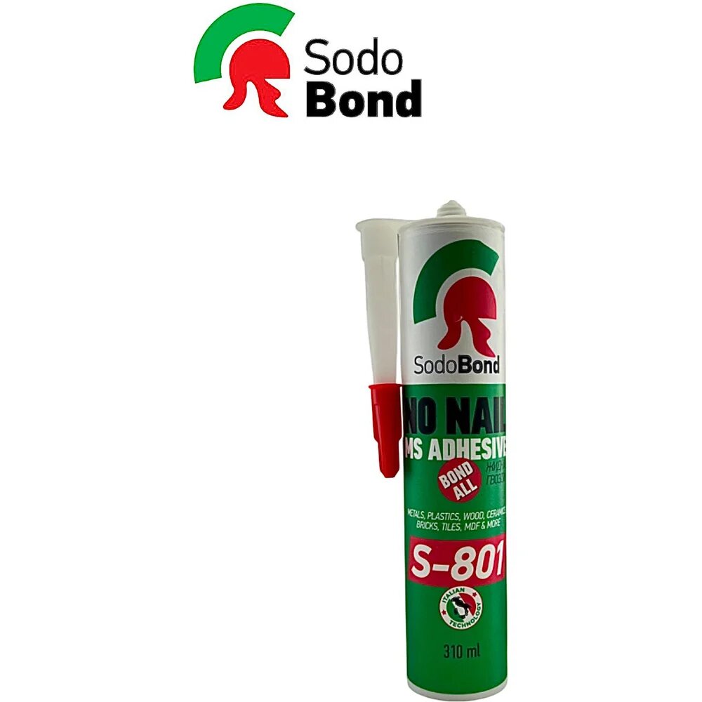 Жидкие гвозди на основе MS полимера SODOBOND S-801 4631175582815, силиконовая