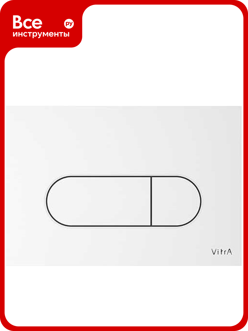 Панель, Vitra, смыва Vitra Root Round, белая 740-2200