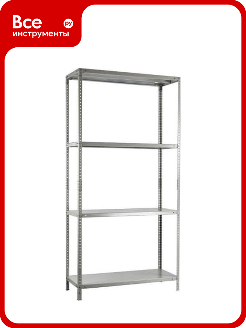 Металлический стеллаж Церера Мебель СТ-СПЭ 2000x1000x500, 4 полки, до 150 кг на полку 00-00008065 для хранения документации