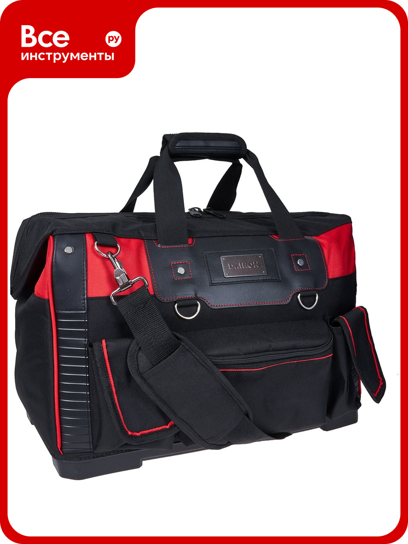 Сумка для инструмента с пластиковым дном с ремнемDr. IRON500x280x410 мм Dr. IRON DR1051, 500х280х410, пластиковая