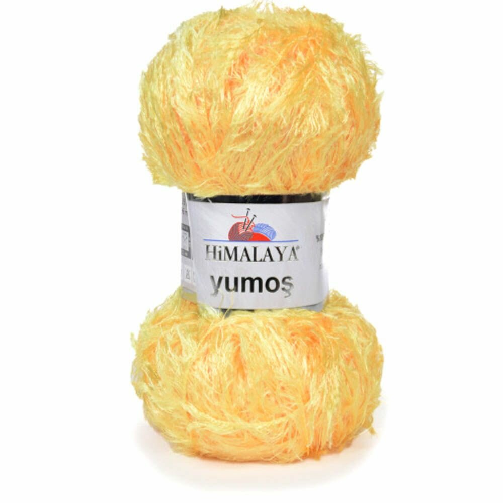 Пряжа Himalaya Yumos 60012 Солнечный 5 мотков (Нить меховая Хималая Юмос)