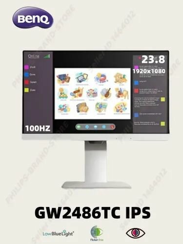 BenQ 23.8" Монитор GW2486TC, белый