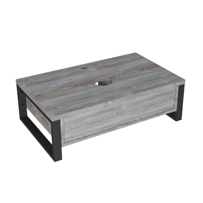 Тумба под раковину со столешницей 1MarKa Grunge Loft 60, дуб намибия