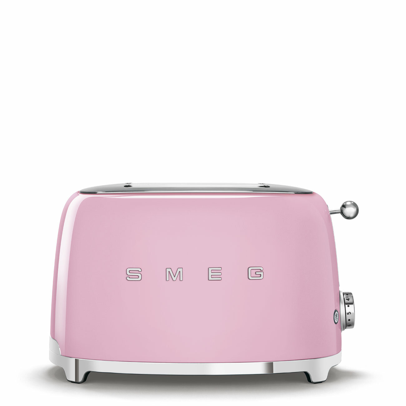 Тостер SMEG TSF01PKEU, регулировка степени обжаривания, подогрев, разморозка, 4 ломтика хлеба — фото 1