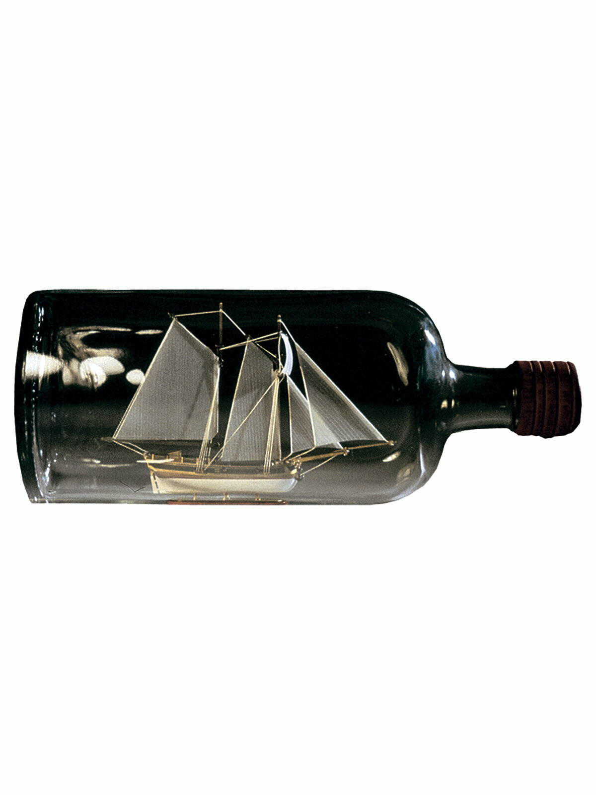 Сборная модель для начинающих, Hannah корабль в бутылке от Amati, 80 часов, 95 мм, М.1:300