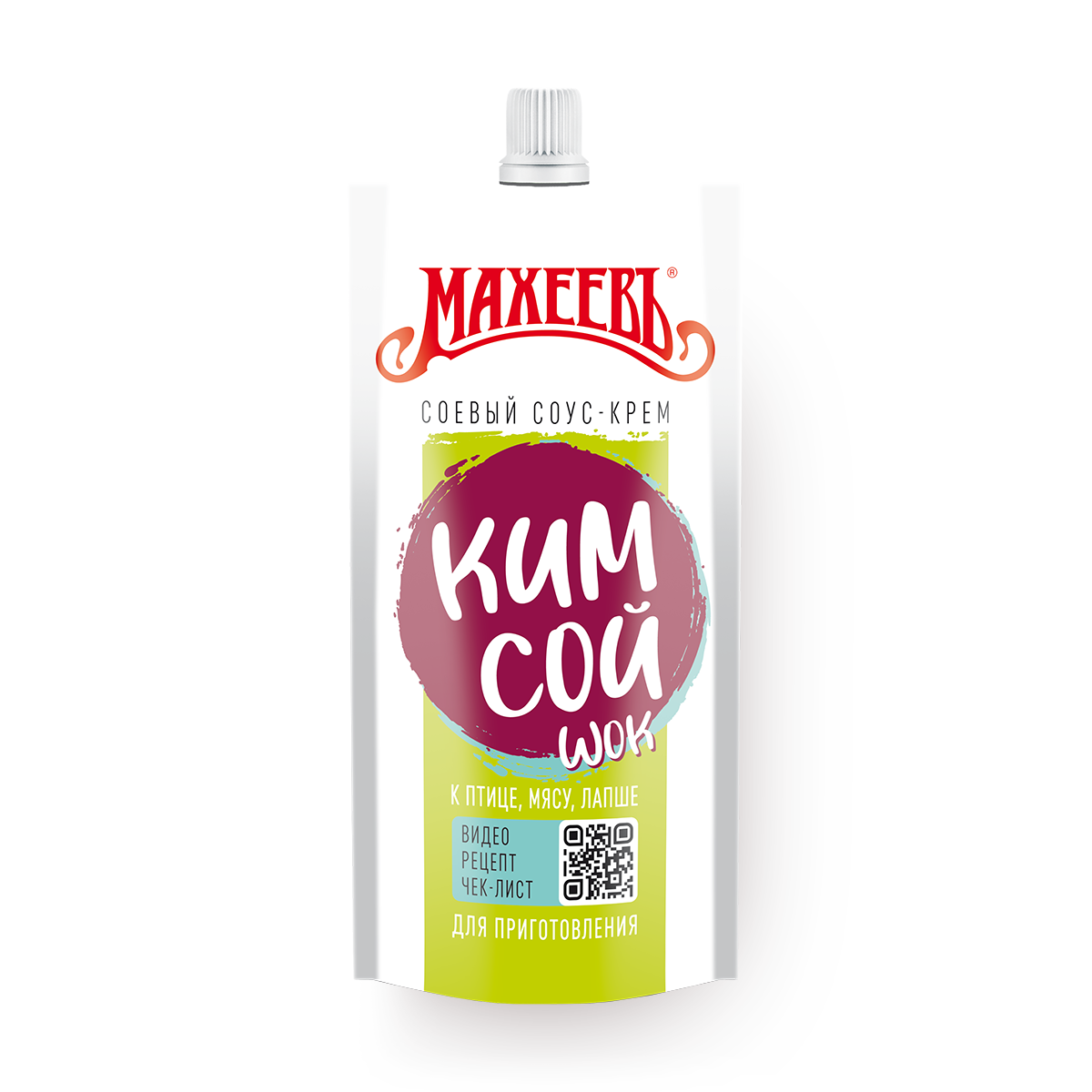 Соус-крем Махеевъ «Кимсой», соевый, кремовый, неострый, 172 ккал, 38,9 г углеводов