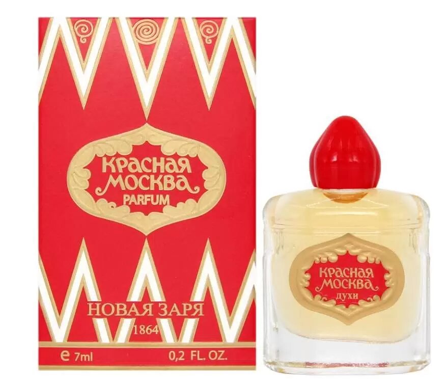 Новая Заря "Красная Москва" духи женские, перезаполняемый флакон 7 мл