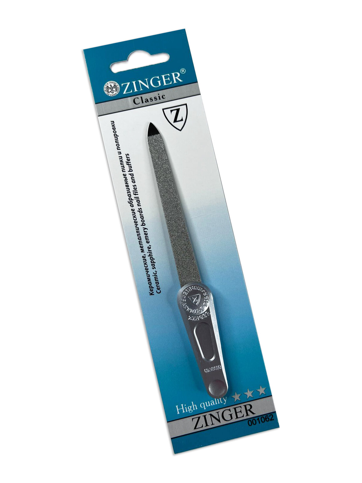 Zinger пилка для натуральных ногтей FB-40-(6) серебро
