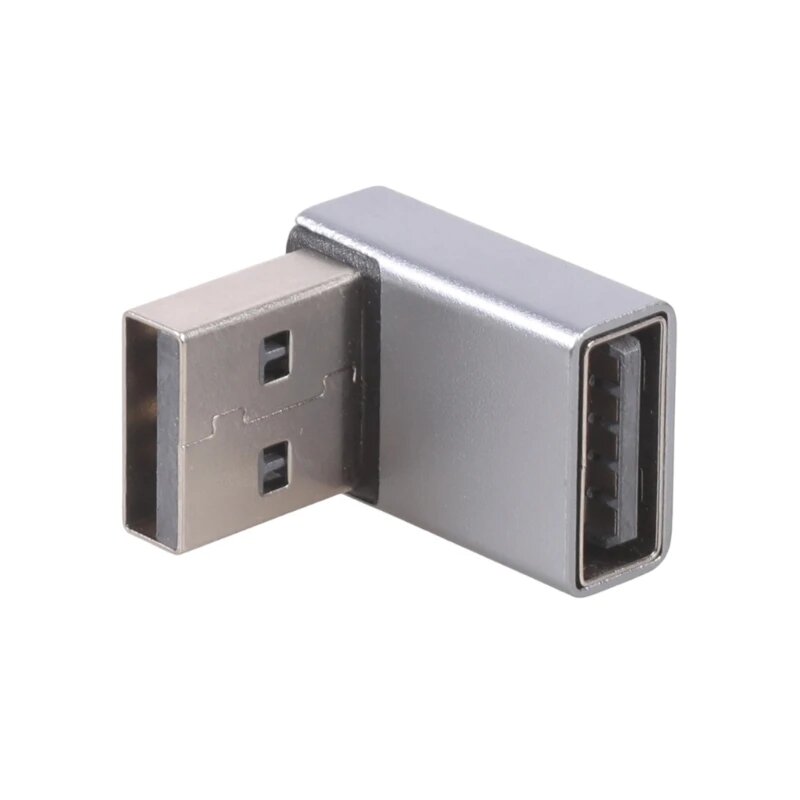USB 90 градусов переходник Dai Jialong, серый
