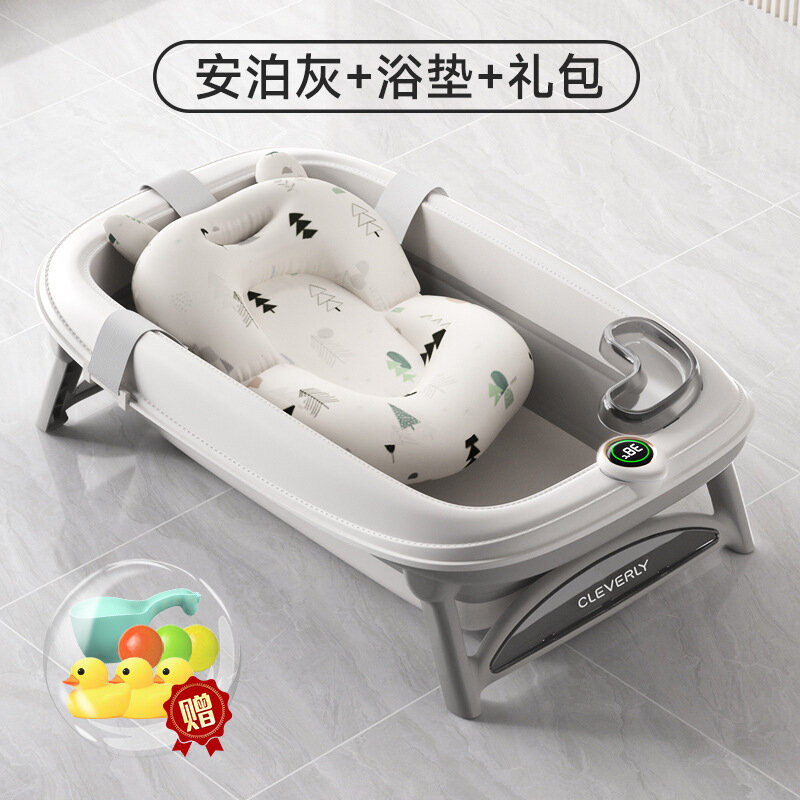 Новая складная детская ванна, утолщенный пластик, принадлежности для ванной, большая емкость для хранения, необходимый предмет для дома