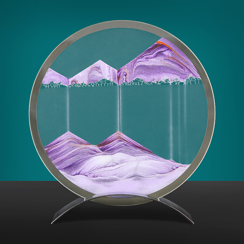 Креативная картина из текучего песка, стеклянный орнамент, подарок, песочные часы, декор для гостиной, винного шкафа, офисного стола, домашнего декора, праздничное рукоделие