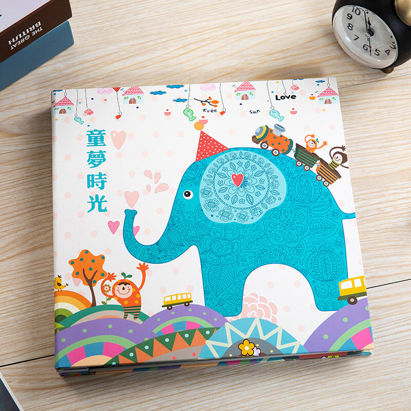 Альбом для фотографий своими руками, самоклеящийся, семейный альбом для роста ребенка, ламинированный альбом для коллекции фотографий, запись роста детей в стиле Polaroid