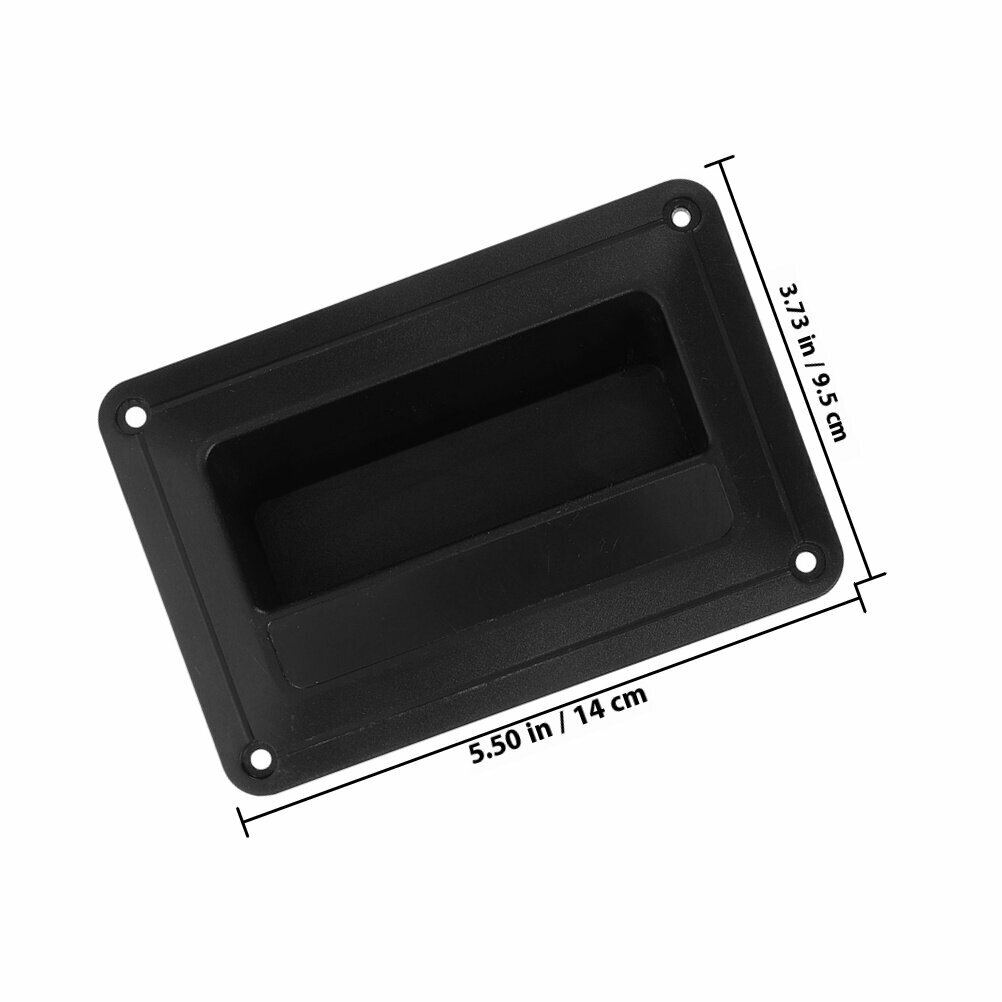 2 Шт Черный Пластиковый Ручка Для Колонок Размер 14.00X9.50X3.00Cm