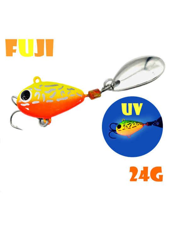 Блесна Тейл-Спиннер для рыбалки Uf-Studio Hurricane 24g #Gria Fuji