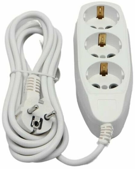 Удлинитель Jett 7м 3 розетки (провод ПВС)