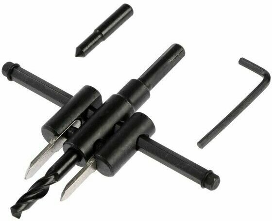 Сверло круговое регулируемое по дереву тундра "Балеринка", 30 - 120 мм