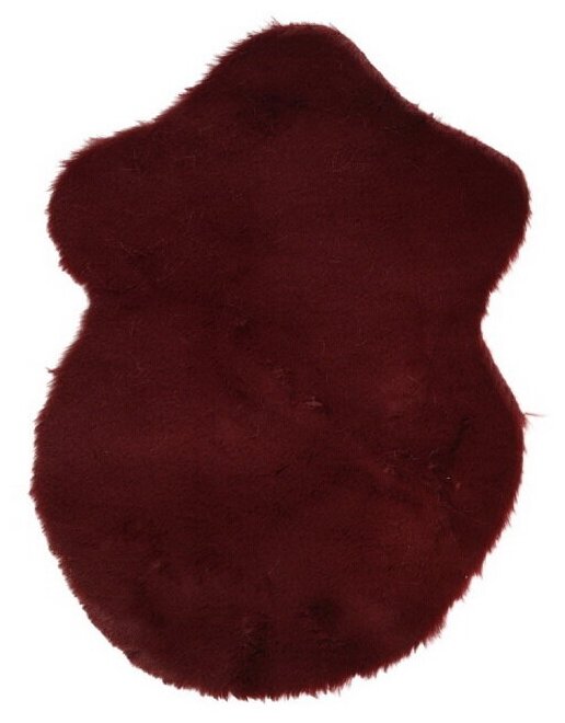 Декоративный меховой коврик Isavina 55*38 см бургунди, Kaemingk, 612141-1