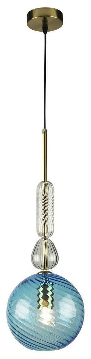 Подвесной светильник Loft IT Candy 10037A, синий/злотистый, 40 Вт