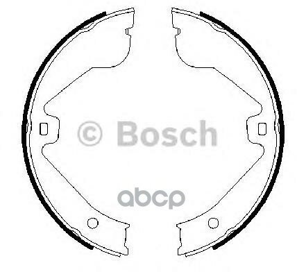 0 986 487 705 03.0137-0451.2=GS8718 ! колодки барабанные ручника Audi Q7, MB W164/W251, VW Toureg 02> Bosch арт. 0986487705