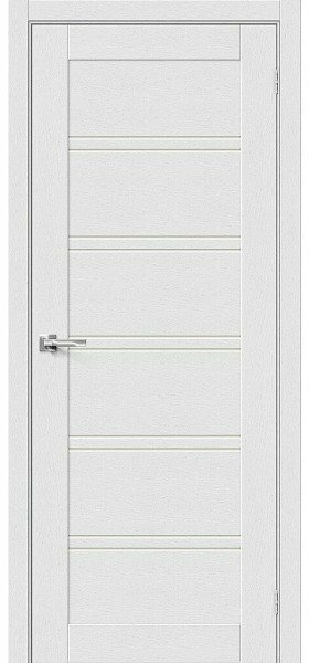 Межкомнатная дверь эко шпон porta Порта-28 остекленная Virgin ĒLPORTA