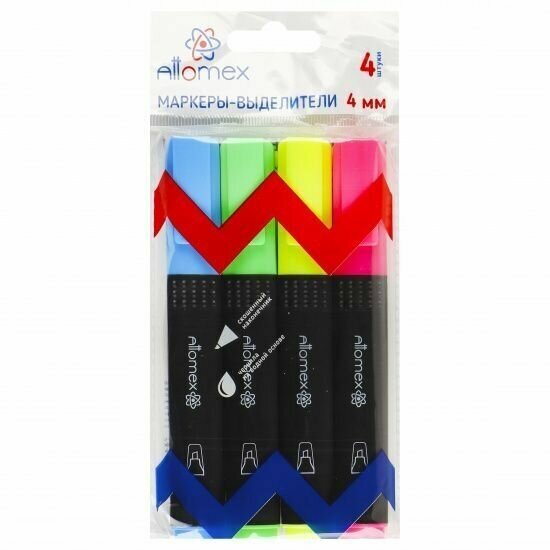 Attomex Набор маркеров, текстовыделителей 4 Цвета