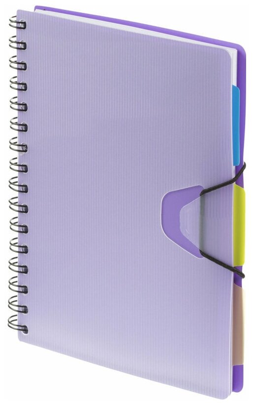 Attache Ежедневник недатированный Bright Colours, на спирали, А5, 272 стр, сиреневый