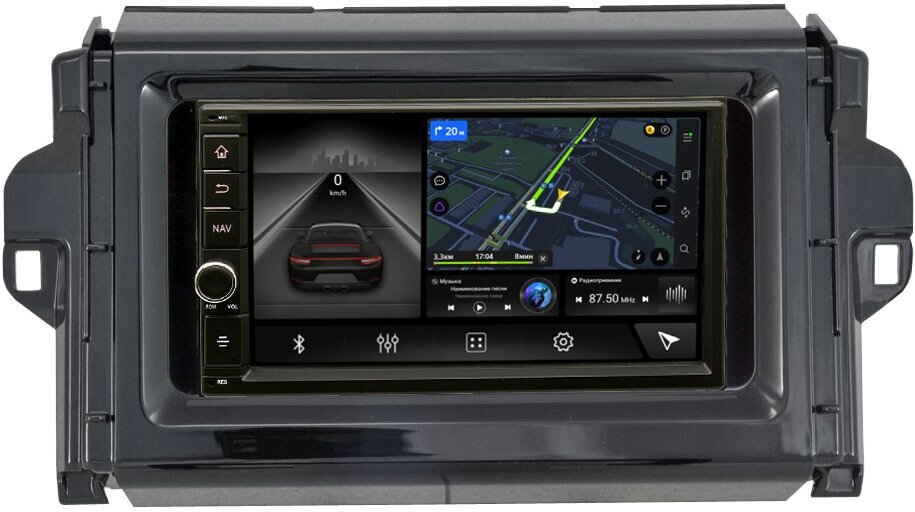 Штатная магнитола Toyota Fortuner 2 2015-2026 Canbox GTR056-RP-11-600-450 Android 10 (4/64, DSP, IPS, Carplay) С крутилкой