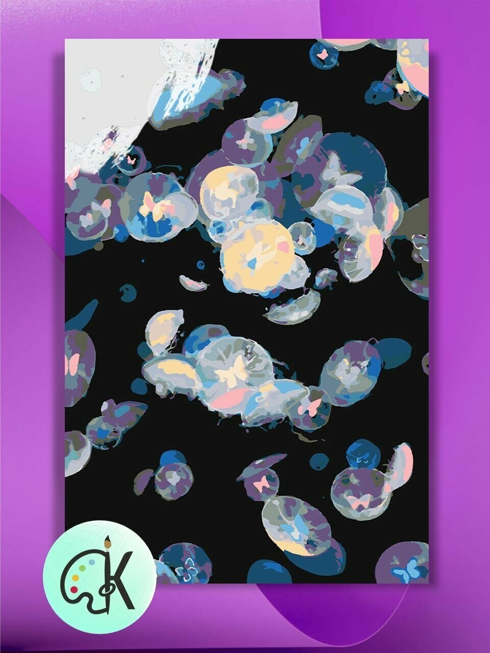 Картина по номерам на холсте Медузы, 40 х 60 см