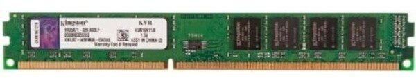 Оперативная память Kingston ValueRAM, DDR3L, 4GB (1x4GB), 1600MHz, CL11, DIMM
