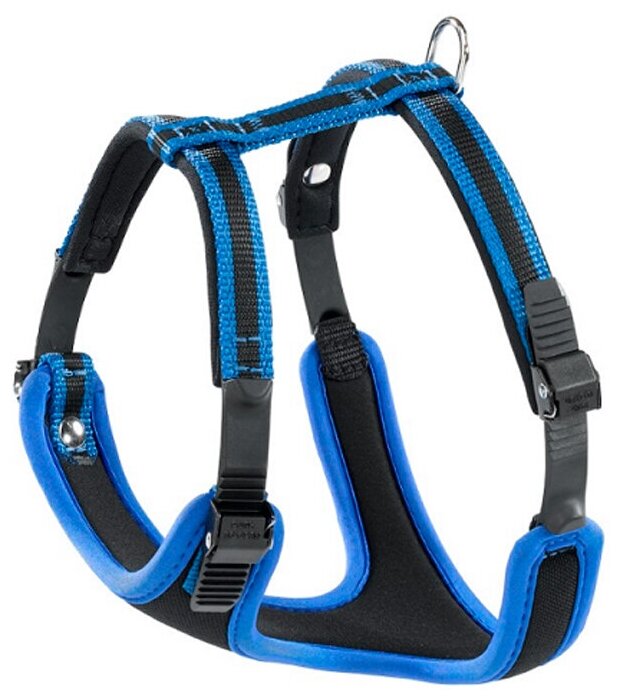 FERPLAST шлейка ERGOCOMFORT Р EXTRA SMALL для миниатюрных пород с мягким наполнением (синяя)