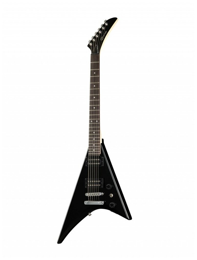 Caraya E233BK электрогитара "стрела" V-образная, черная
