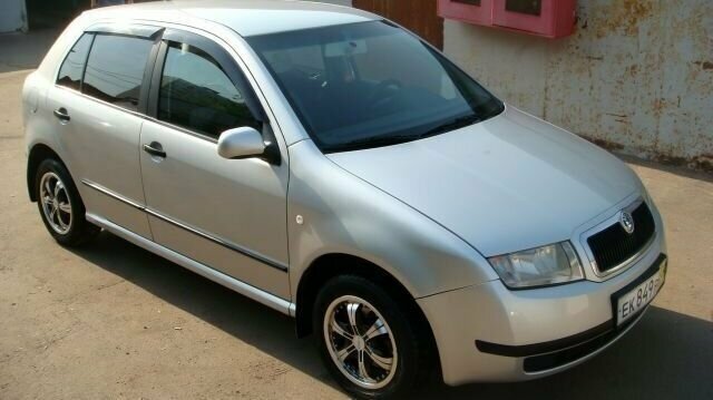 Дефлекторы окон (ветровики) Skoda Fabia х/б 5дв. 1997-2007г