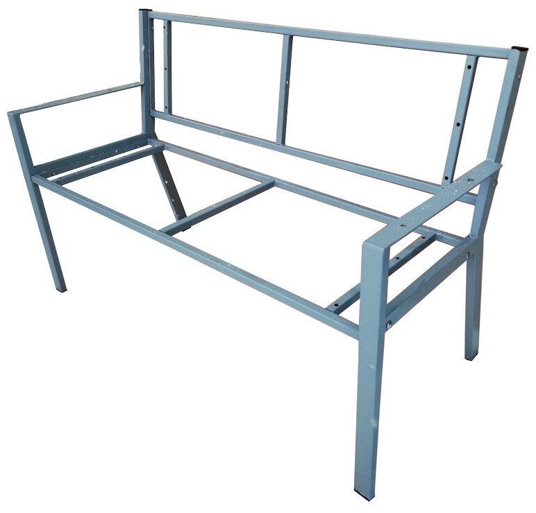 Каркас садовой скамьи "Оазис-2к". Разборный. Серый. 120х58х78см.