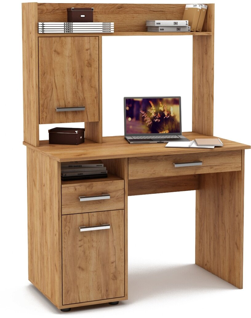 Стол письменный, стол компьютерный Остин (Ливерпуль) 10Я дуб золотистый