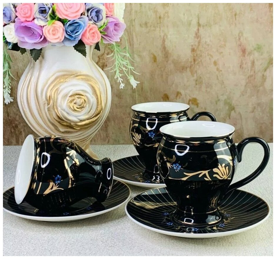 Чайный набор 12пр. 220 мл Фарфор 133-219 118-133-219