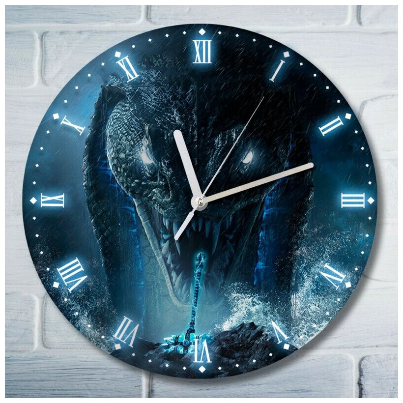 Настенные часы УФ с ярким рисунком игры For Honor (фор хонор, самураи, викинги, рыцари, PS, Xbox, PC, Switch) 4850