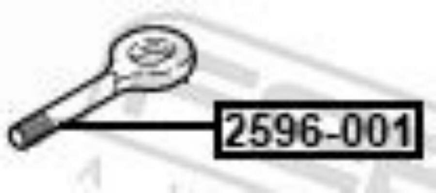 FEBEST 2596-001 Крюк буксирный CITROEN JUMPER III/ RELAY III 2006- FEBEST 2596-001