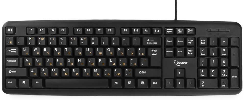 Клавиатура Gembird KB-8320UXL-BL, USB, black