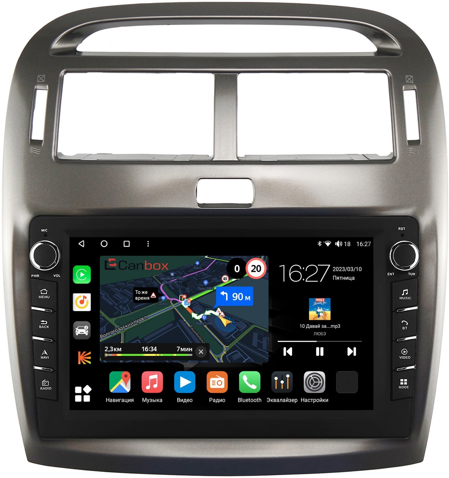 Штатная магнитола Canbox M-Line 7831-9498 Lexus LS 430 2000-2006 (авто без монитора) Android 10 (4G-SIM, 2/32, DSP, IPS) С крутилками