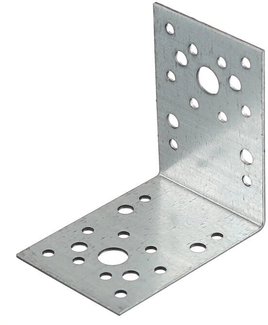 Уголок крепежный оцинкованный 90х90х65х1.8 мм