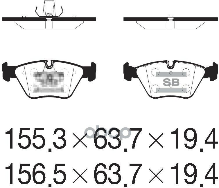 SP2216 колодки дисковые передние! BMW E46 3.0i/Ci/CD/D/DX/ix 00>/E39 2.0D/2.5D 00-03 Sangsin brake арт. SP2216